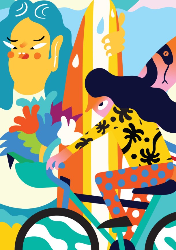 Brolga, free-lance Illustrator & Muralist in Melbourne